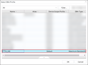 Line Profile Create by NCE-FAN NMS - GPON Solution
